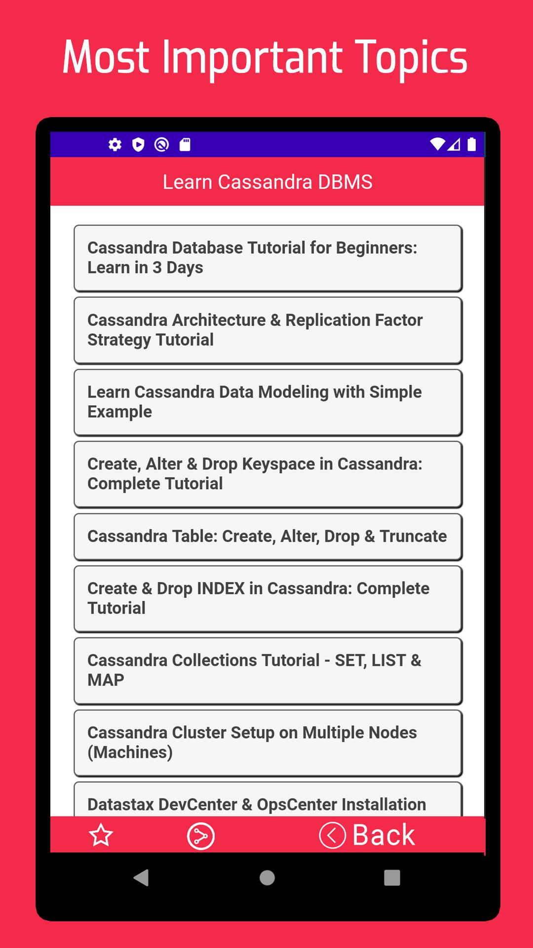 Learn Cassandra Dbms Apk For Android Download
