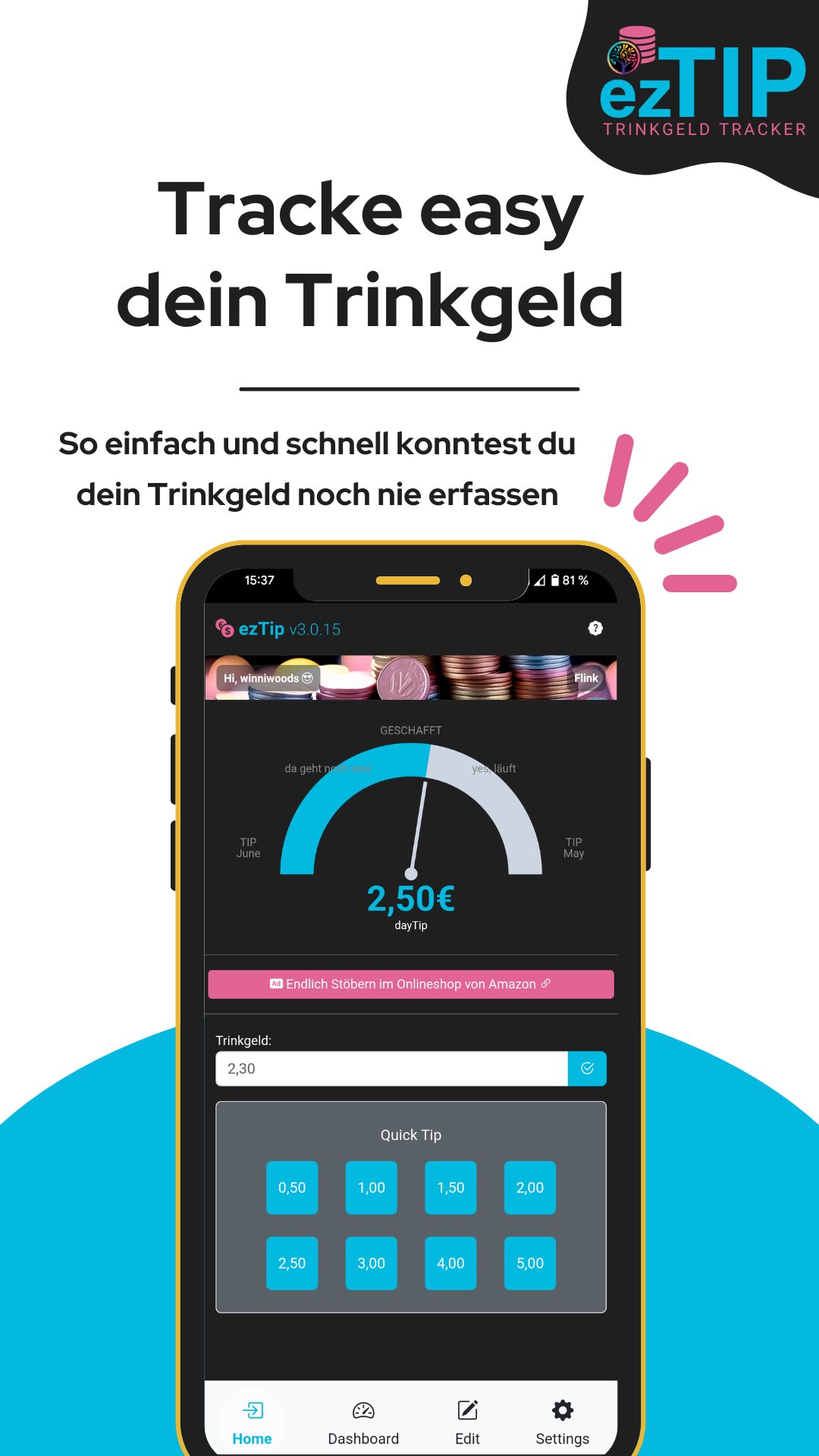 Download ezTip - Your Tip Tracker Latest Version 3.1.3 Android APK File