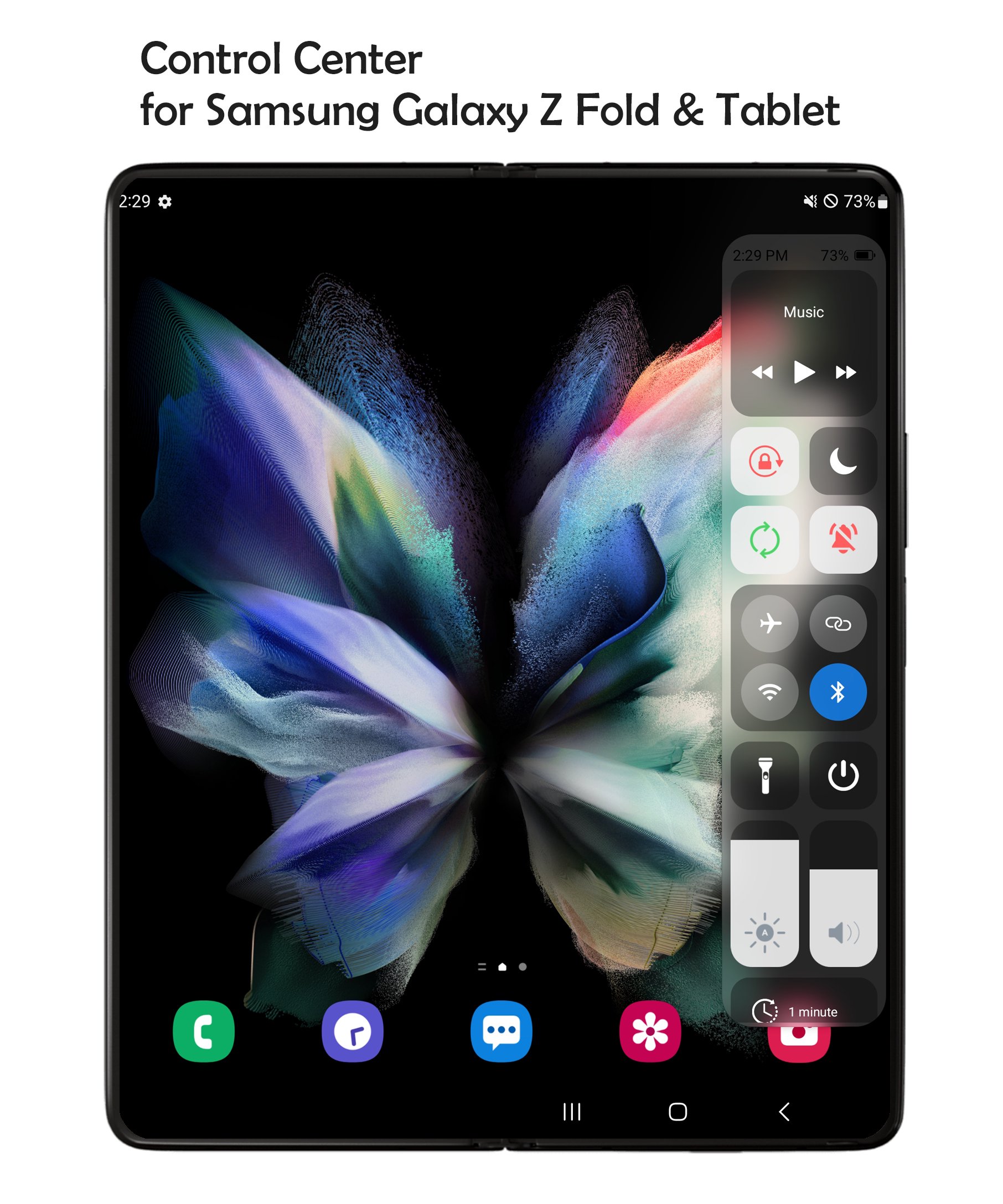 Control Center Z Fold, Tablet La Última Versión 2.6.1 para Android