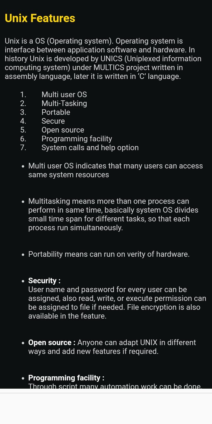 Learn Unix - Basic tutorial lessons APK للاندرويد تنزيل Learn Unix - Basic tutorial lessons APK للاندرويد تنزيل