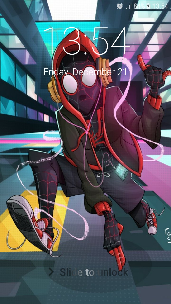 Скачать Spider Miles Morales lock screen APK для Android