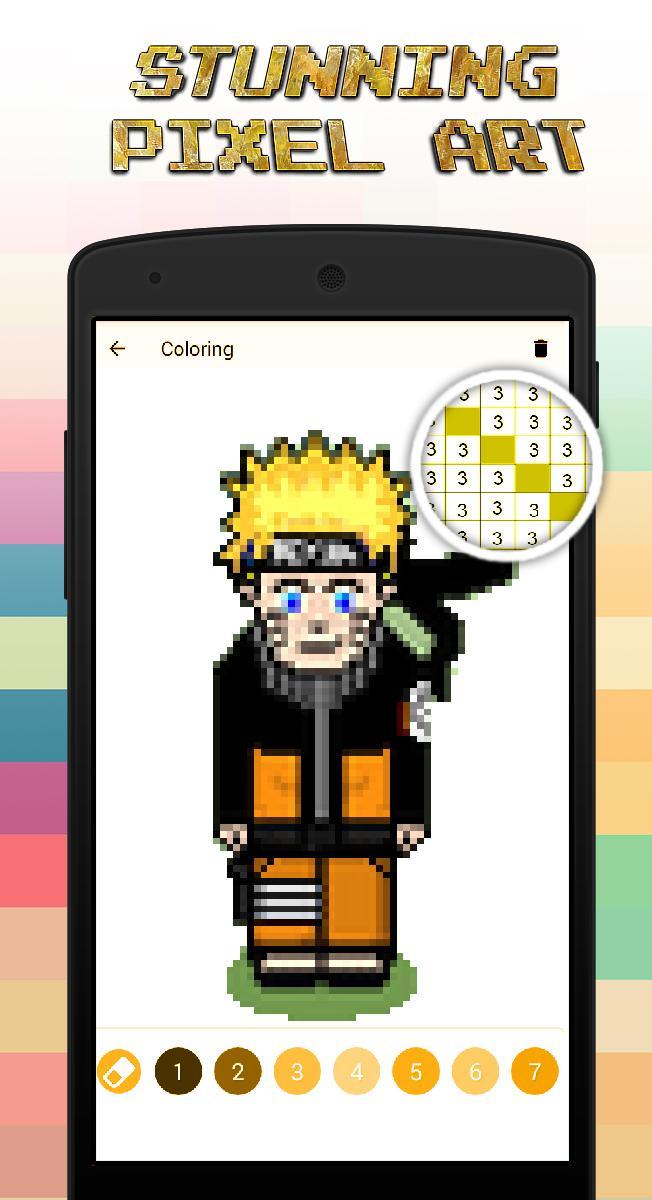 Color By Number Naruto Pixel Art APK color-by-number-naruto-pixel-art-apk