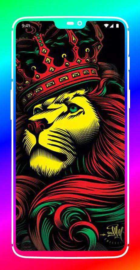 Rasta Lion Iphone 5 Wallpaper