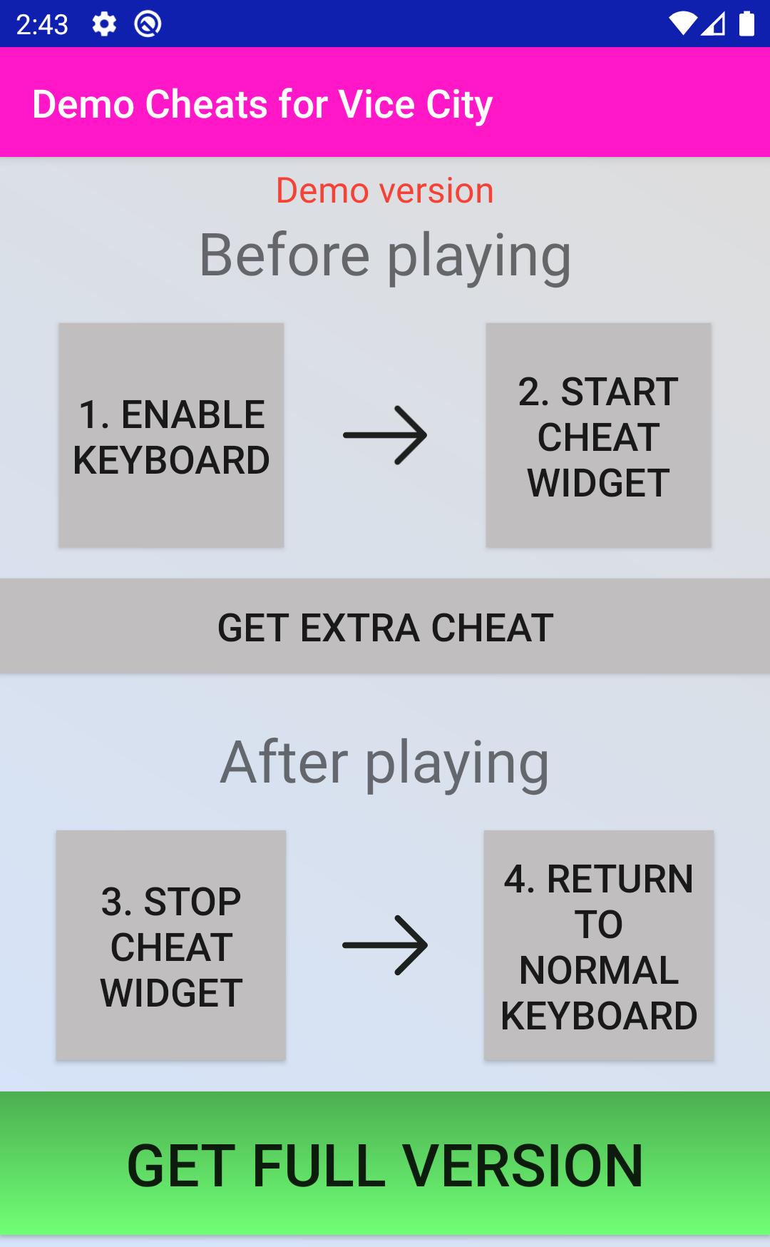 Android ndirme I in Cheats Keyboard Demo For Vice APK android-ndirme-i-in-cheats-keyboard-demo-for-vice-apk