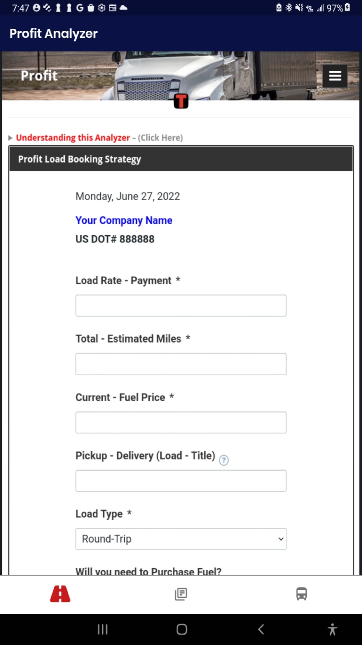 Profit Analyzer - Dispatch Latest Version 2.0.9 for Android