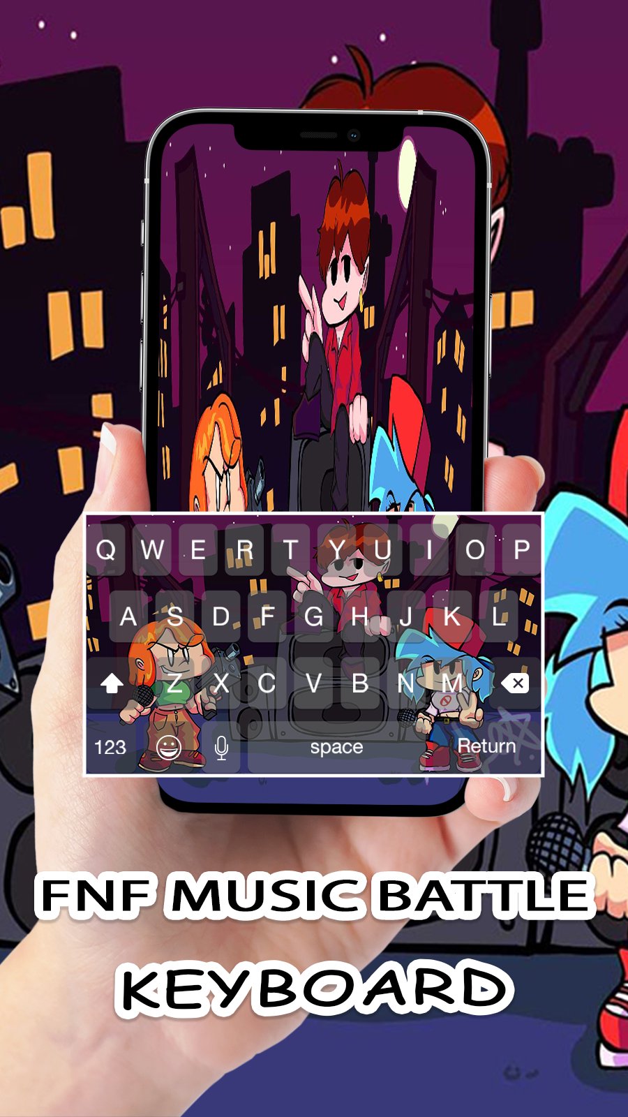FNF MUSIC BATTLE KEYBOARD THEME APK للاندرويد تنزيل