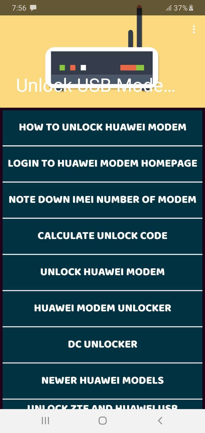 Unlock USB Modem Guide APK for Android Download Unlock USB Modem Guide APK for Android Download