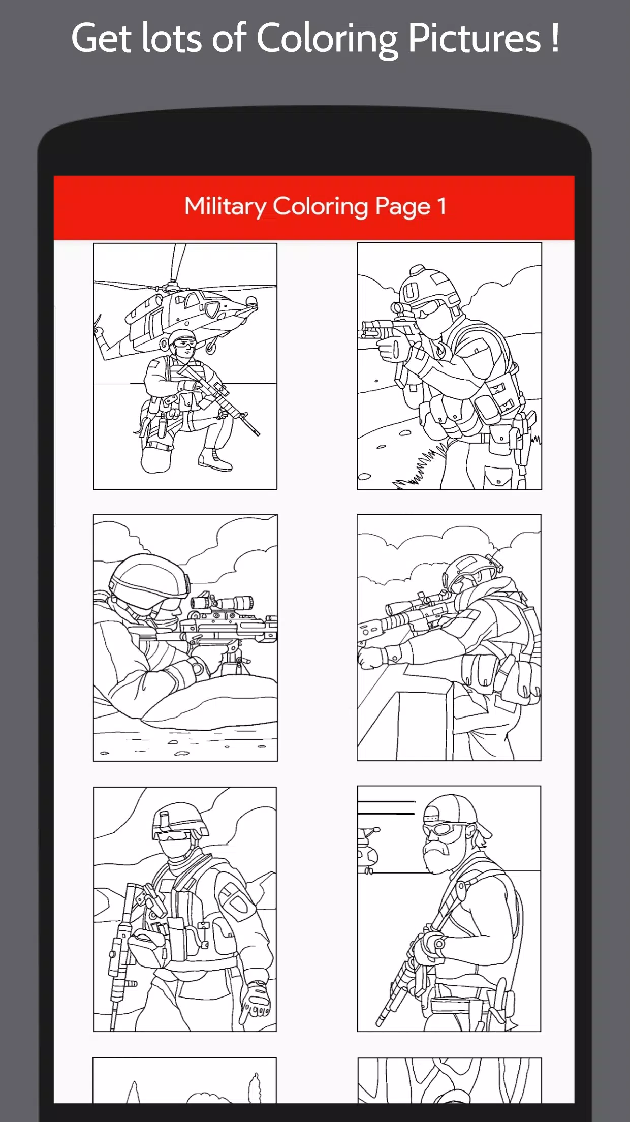 Mewarnai Gambar Tentara