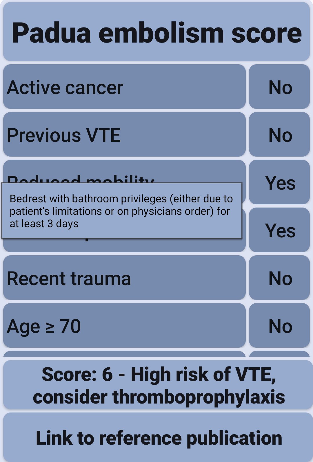 Padua Embolism Score APK for Android Download