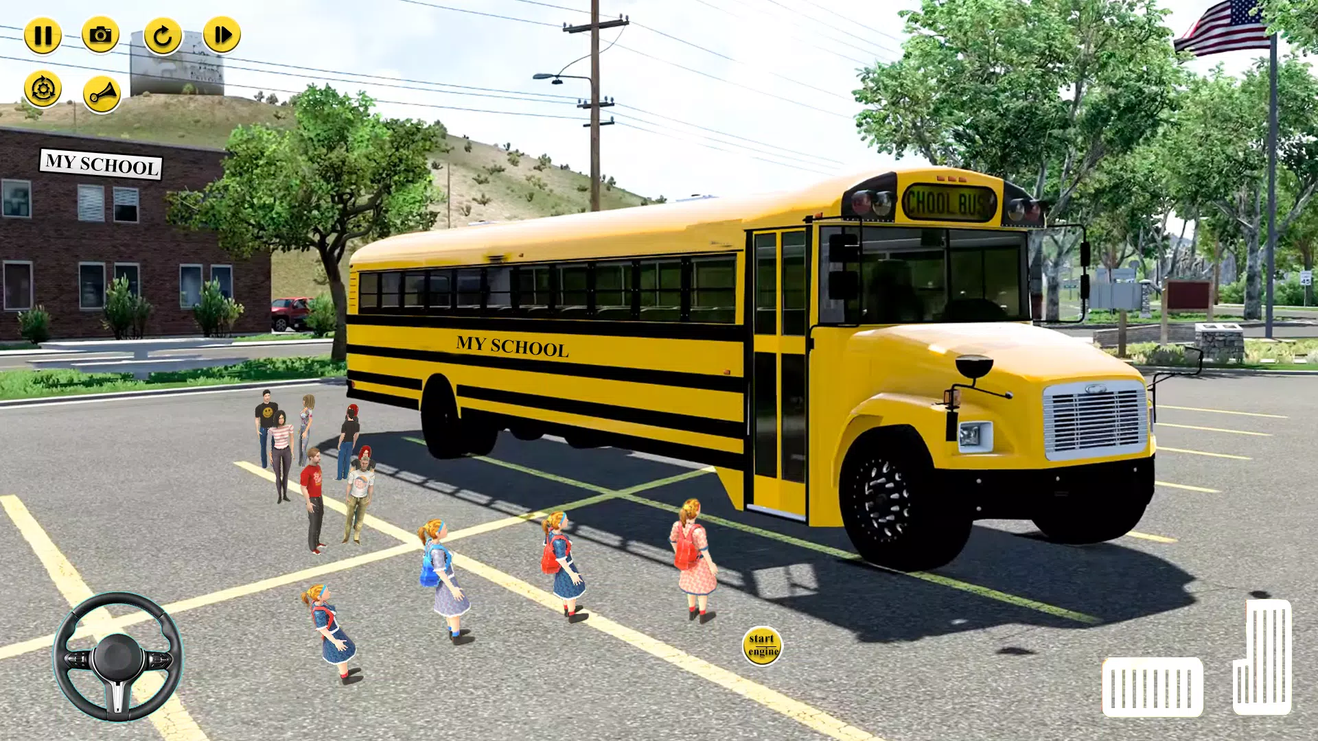 Real School Bus Driving Games