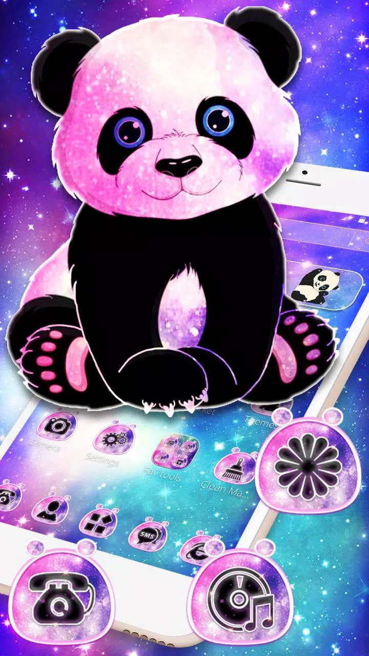 Hình nền Kawaii Galaxy Panda Background Dễ thương và độc đáo nhất