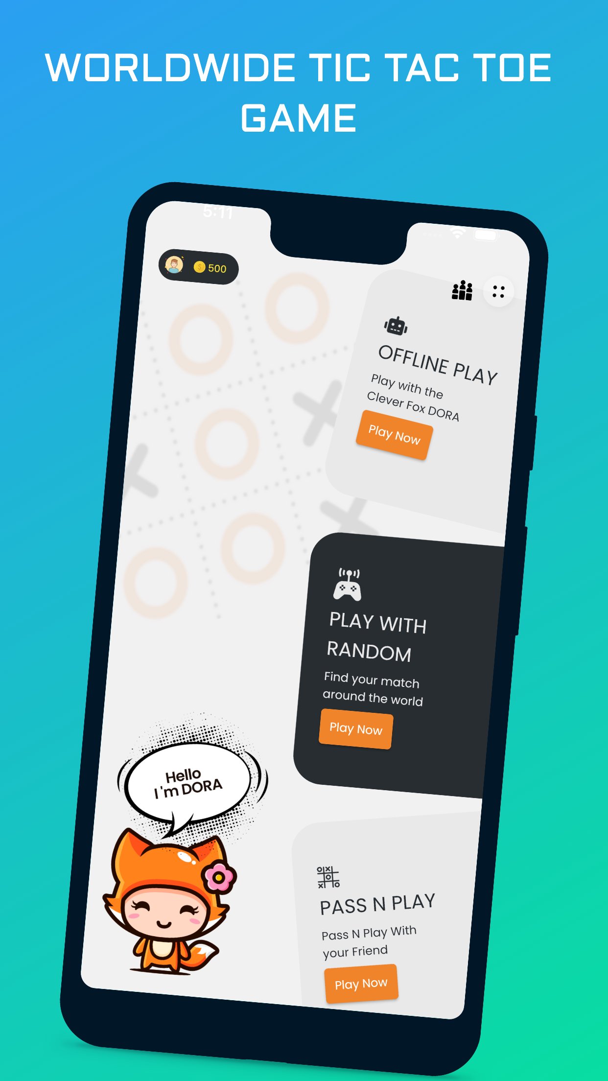 Tic tac toe -xo- puzzle online APK do pobrania na Androida