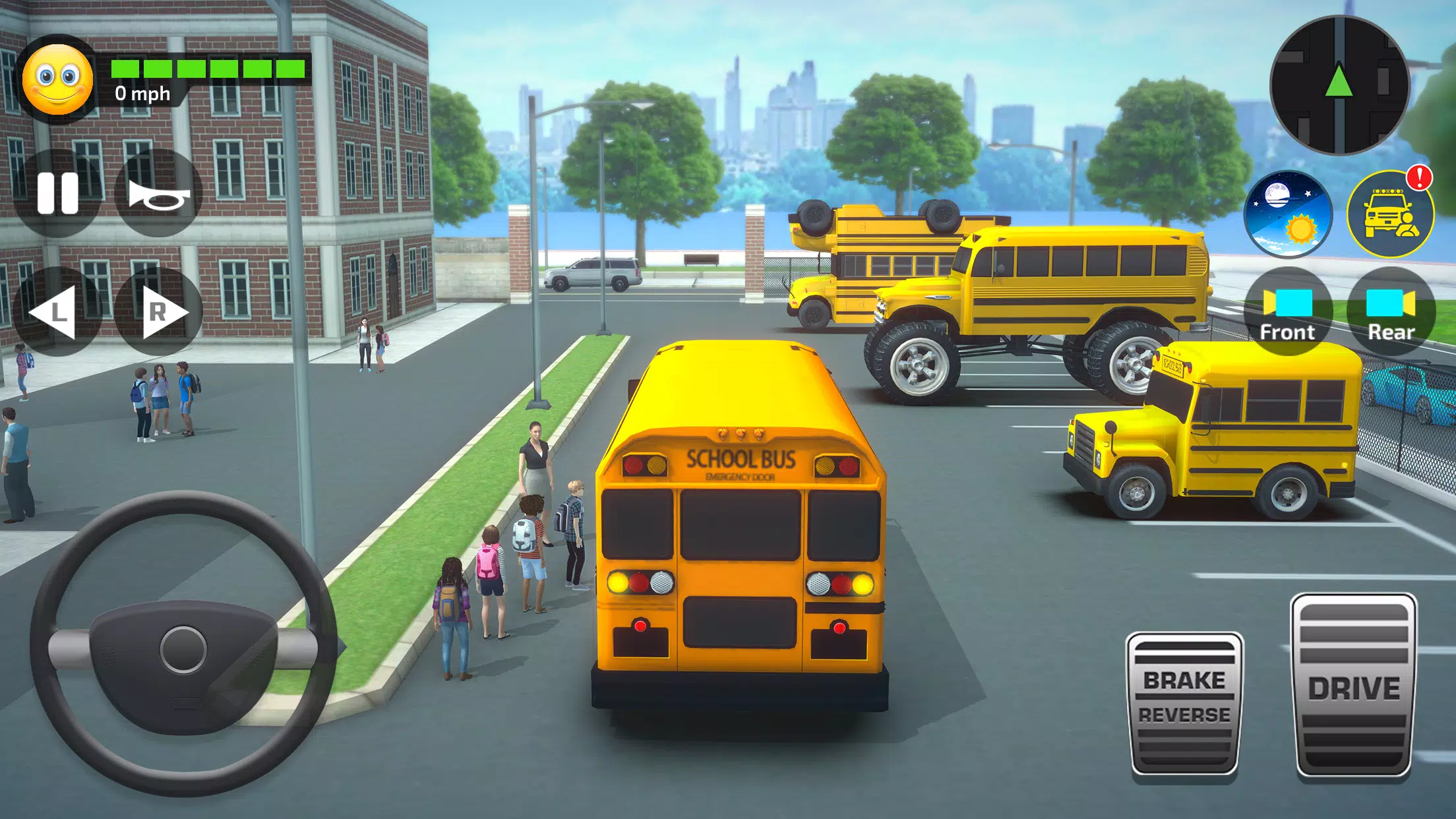 Real School Bus Driving Games