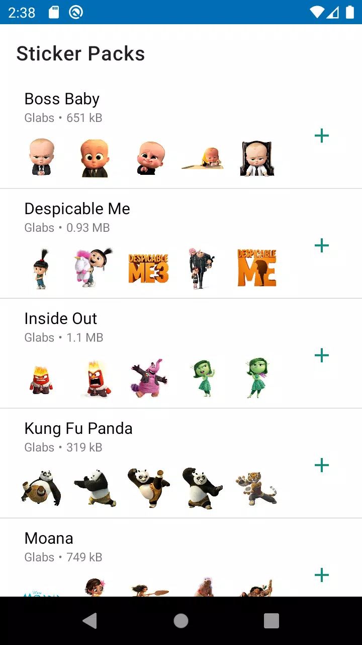 Facebook Chat Stickers Despicable Me