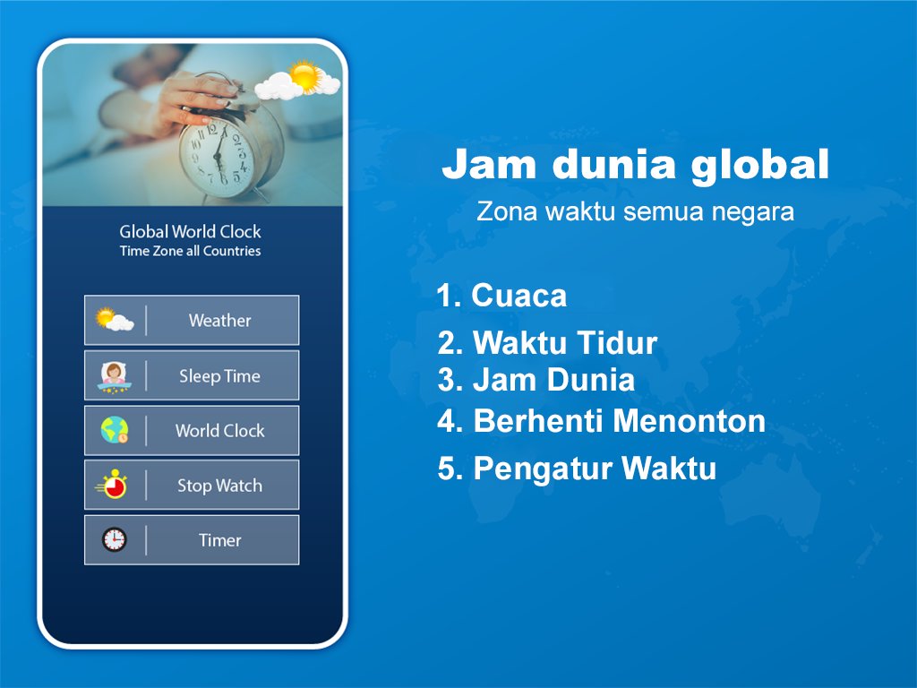 Jam Dunia Global: Zona Waktu Semua Negara APK untuk Unduhan Android