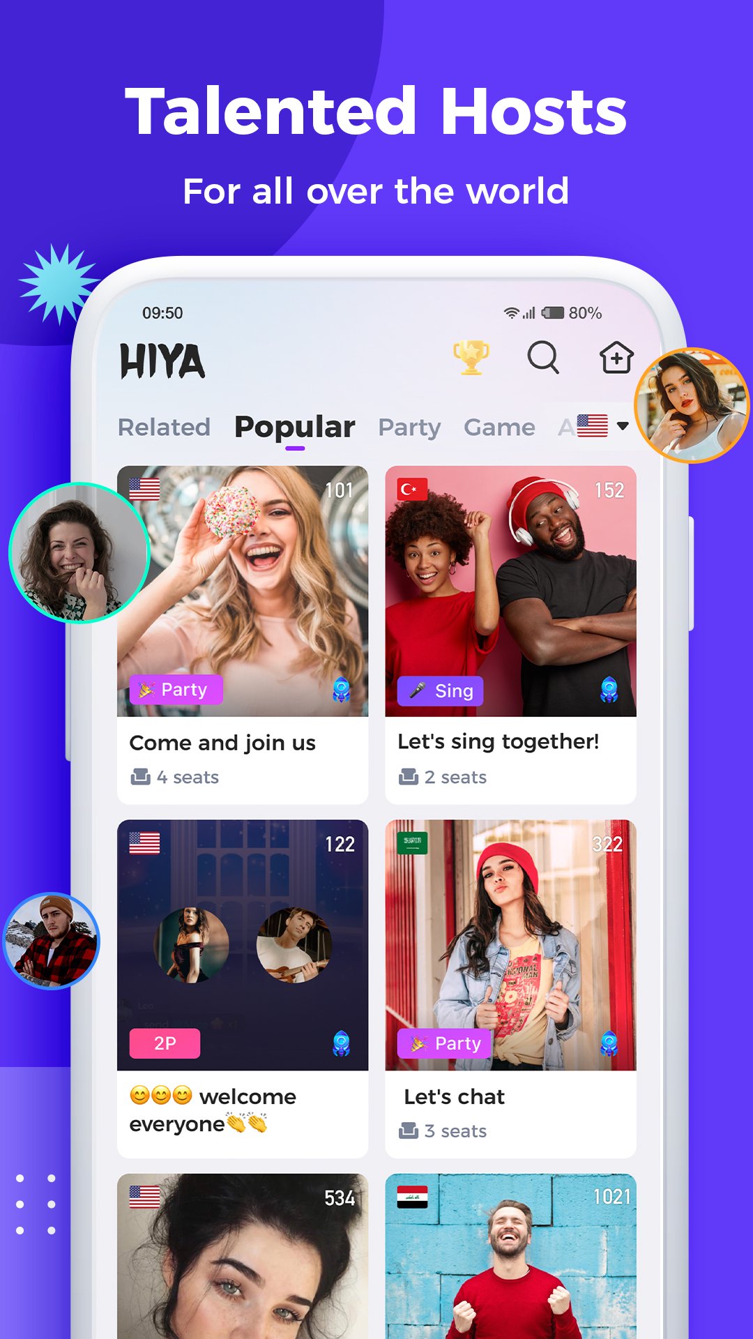 Hiya Chat free voice chat for Android - APK Download