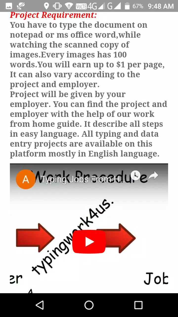 From Home Typing Documents