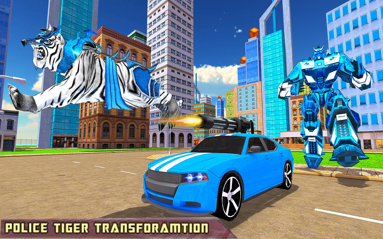 Tiger Robot Police Car Games APK for Android Download