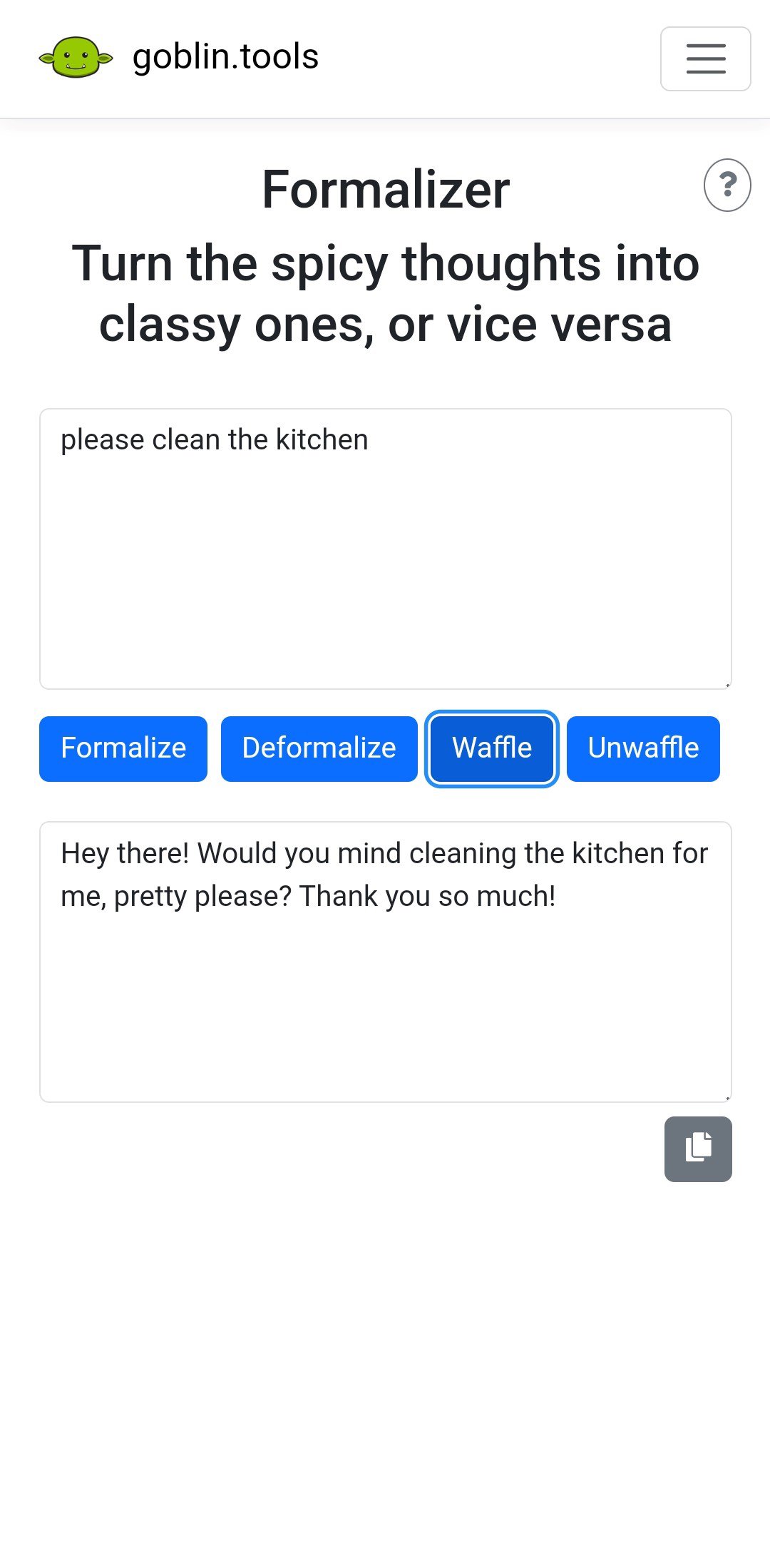 Goblin Tools Latest Version 1.3.0 for Android