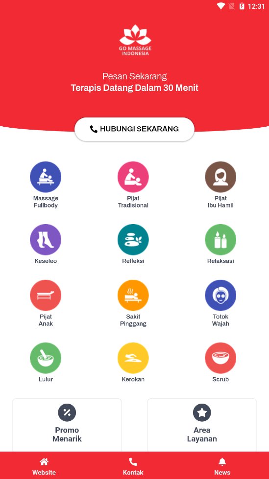 Aplikasi Go Massage Pijat, SPA APK for Android Download