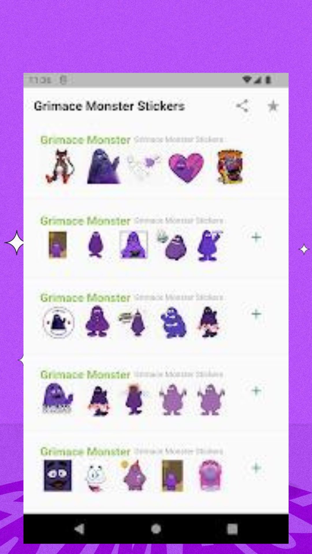 Grimace Run Stickers APK for Android Download