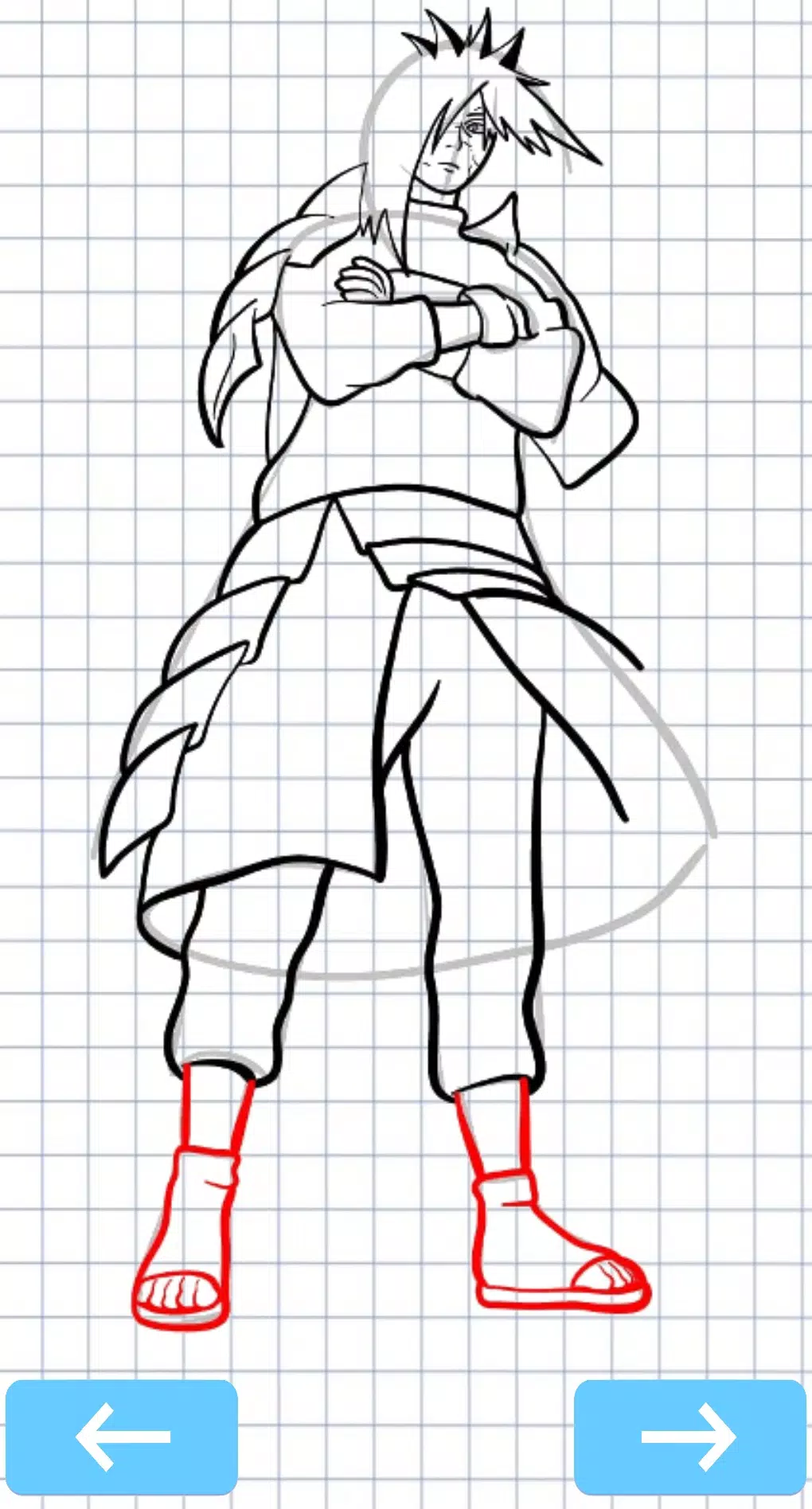 How To Draw Madara Uchiha