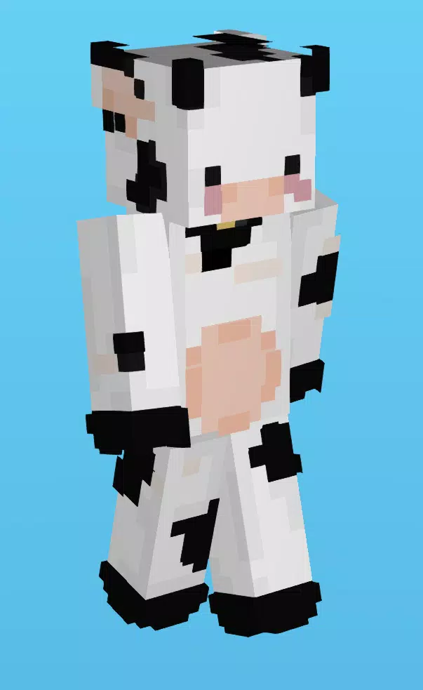 Minecraft White Cow Skin