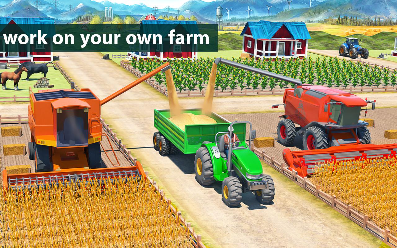 Tractor Driving Farming Game Apk للاندرويد تنزيل