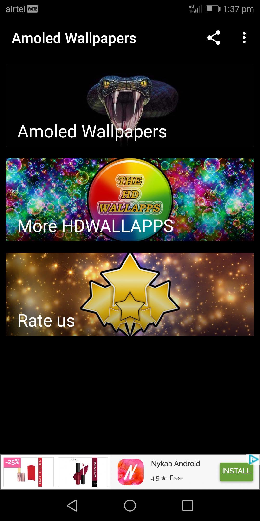 Descargar Amoled Wallpapers APK Última Versión 1.0 para Android