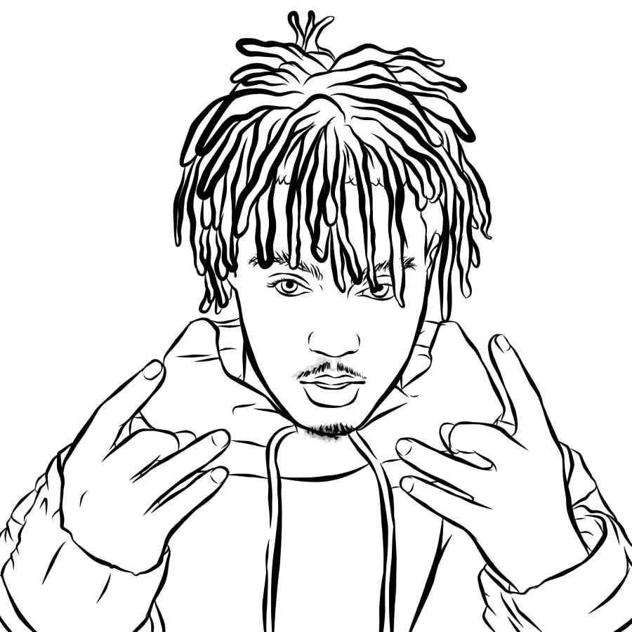 Viral Juice Wrld Drawing Sketch - Sketch Drawing Viral Juice Wrld Drawing Sketch - Sketch Drawing
