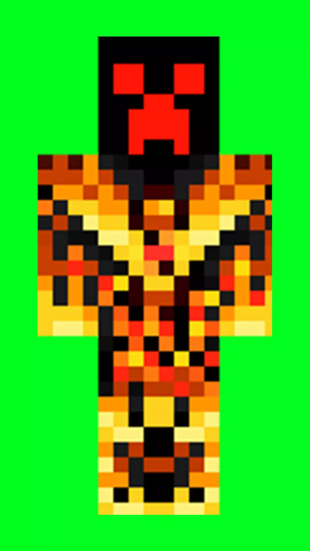 Minecraft Creeper Skin Template