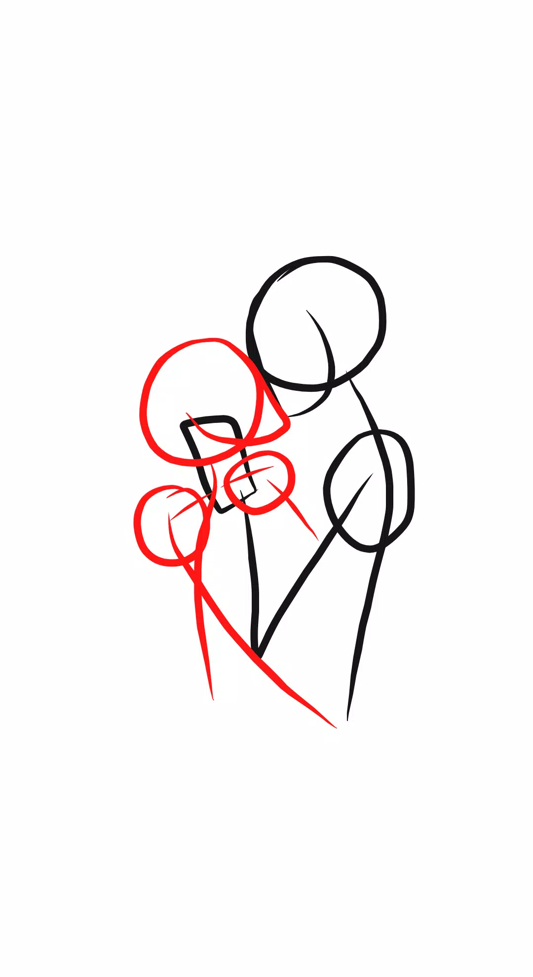 How To Draw People Kissing Step By Step