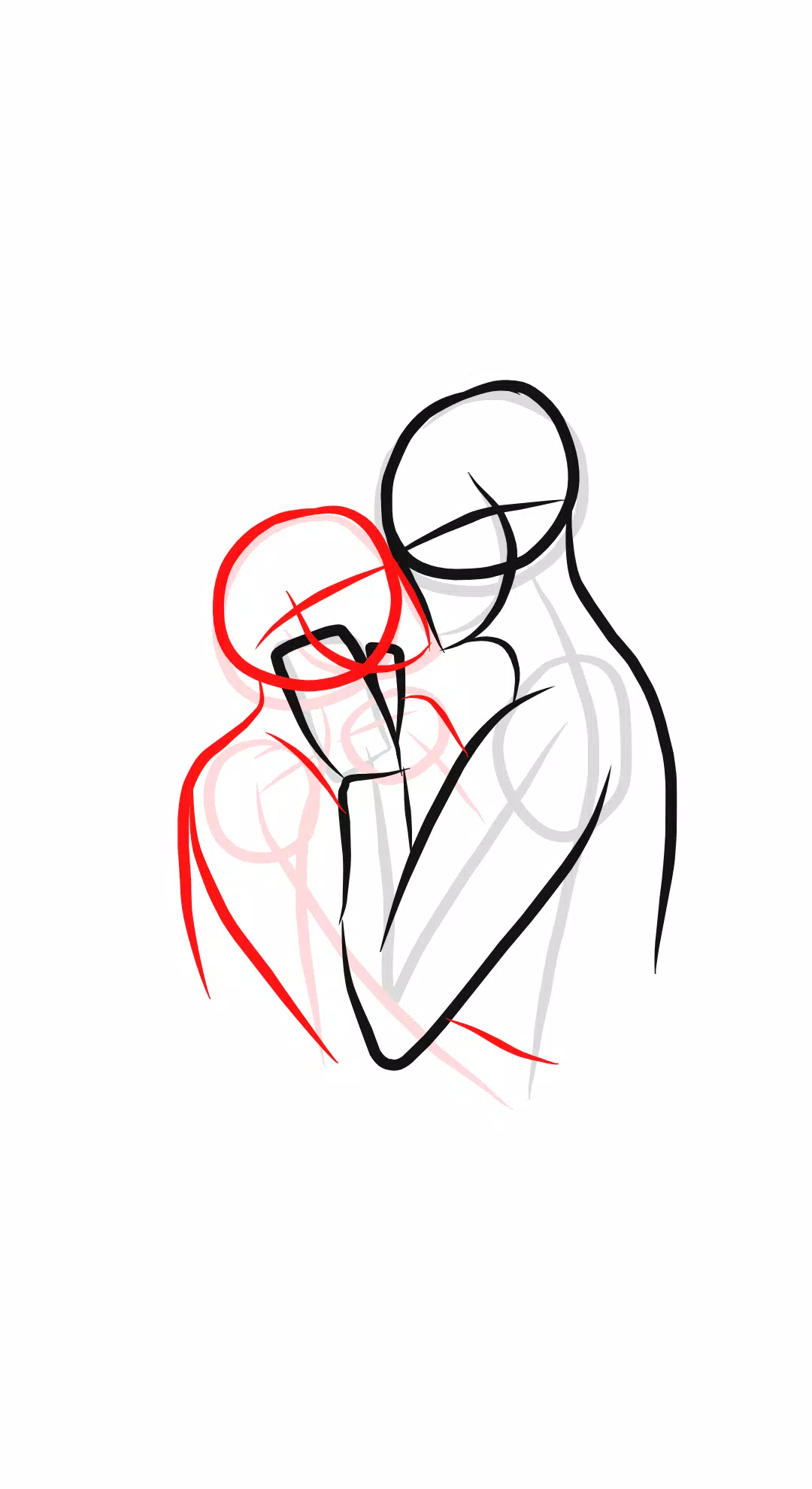 How To Draw People Kissing Step By Step Easy