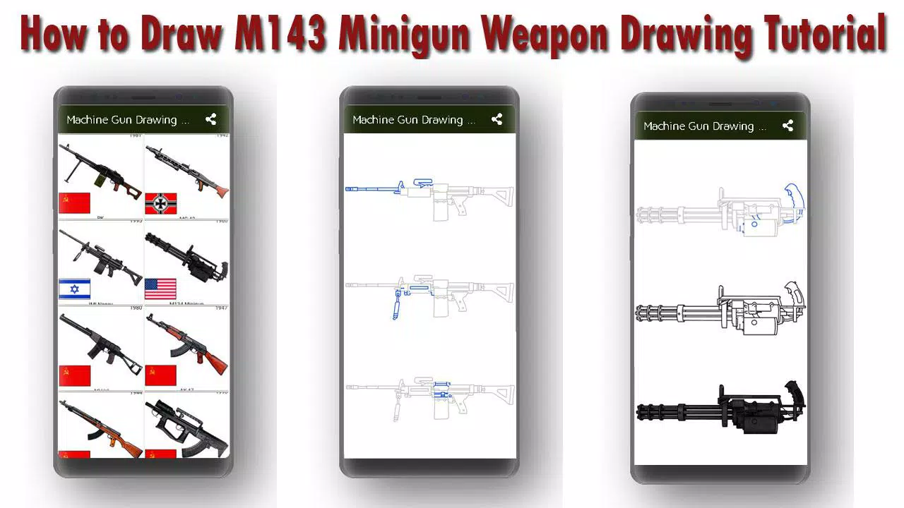How To Draw A Minigun