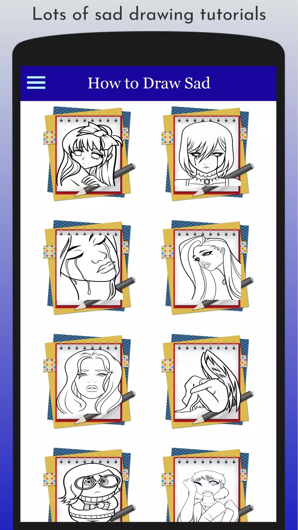 How To Draw A Sad Person