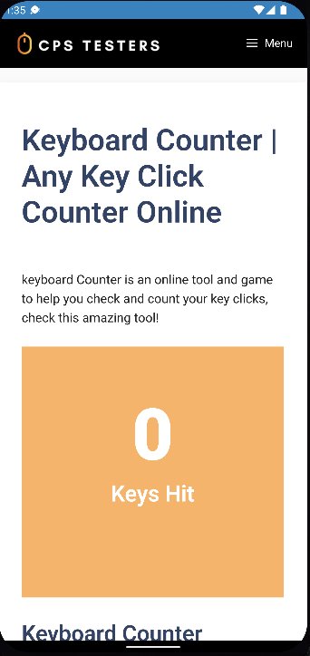 Tải xuống APK Keyboard Counter - Speed Test cho Android