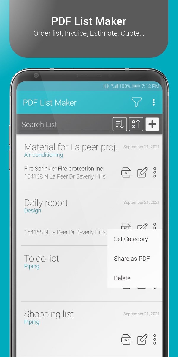 PDF List Maker APK for Android Download