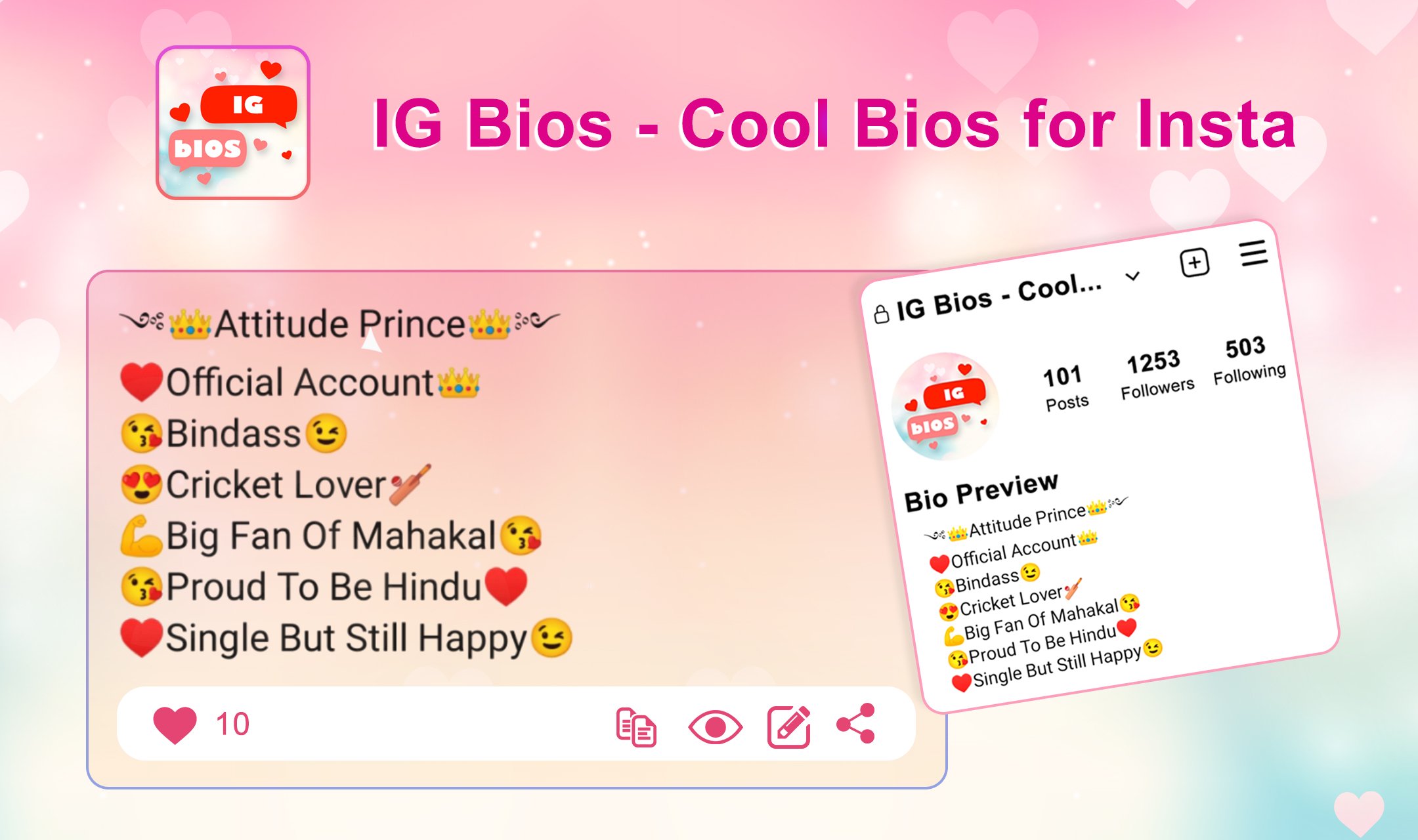 IG Bios - Cool Bios for Insta APK for Android Download