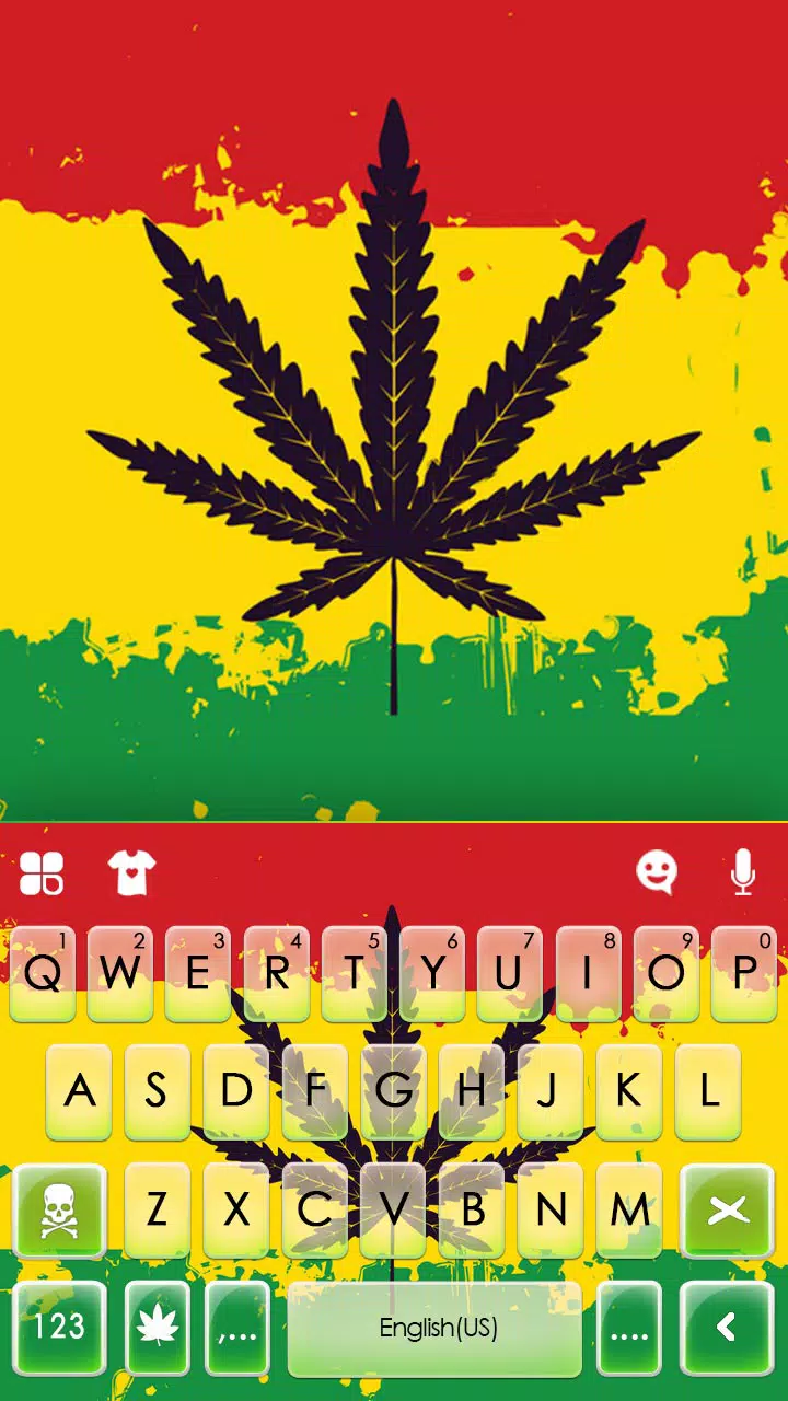 Reggae Weed Leaf Wallpaper