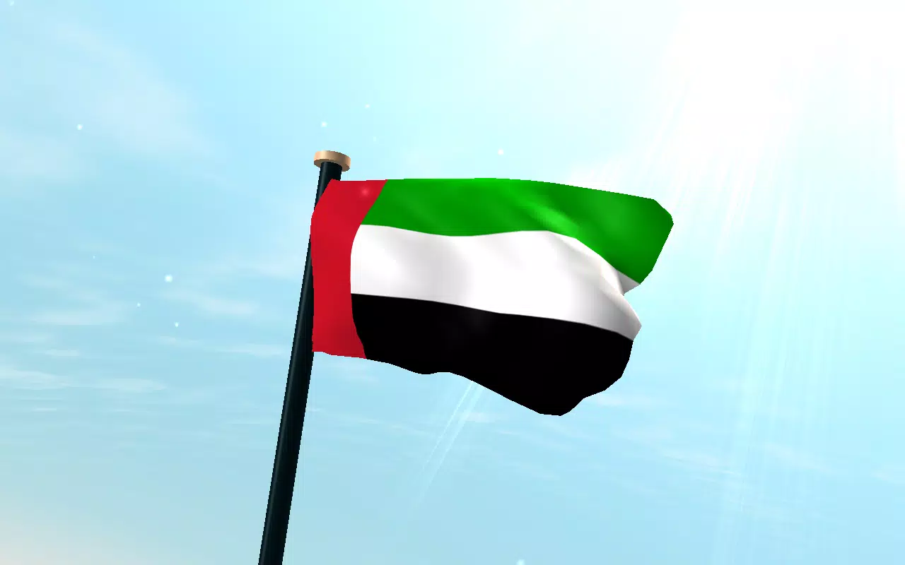 Uae Flag 3d Animation