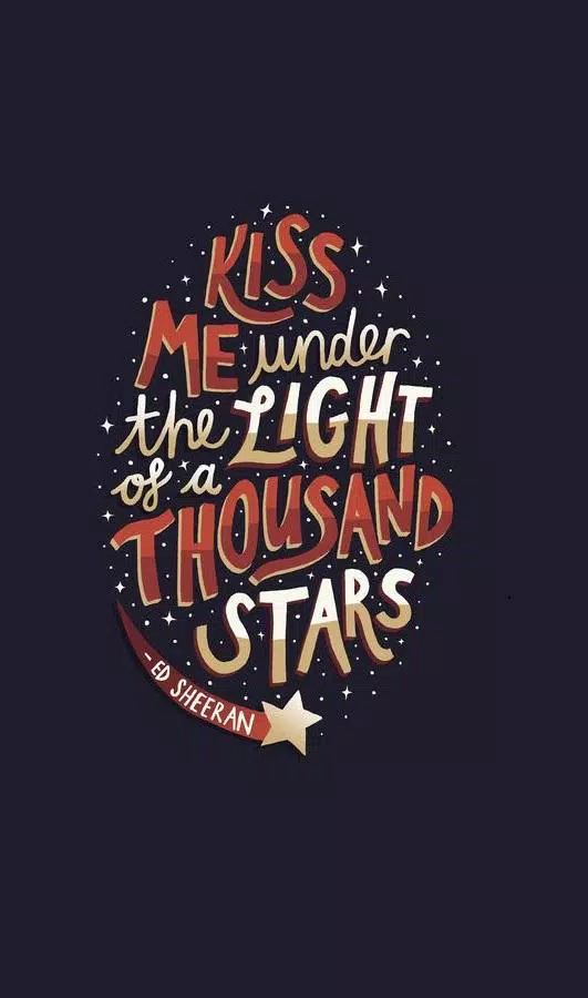 Kiss Me Under The Light Of A Thousand Stars Wallpaper