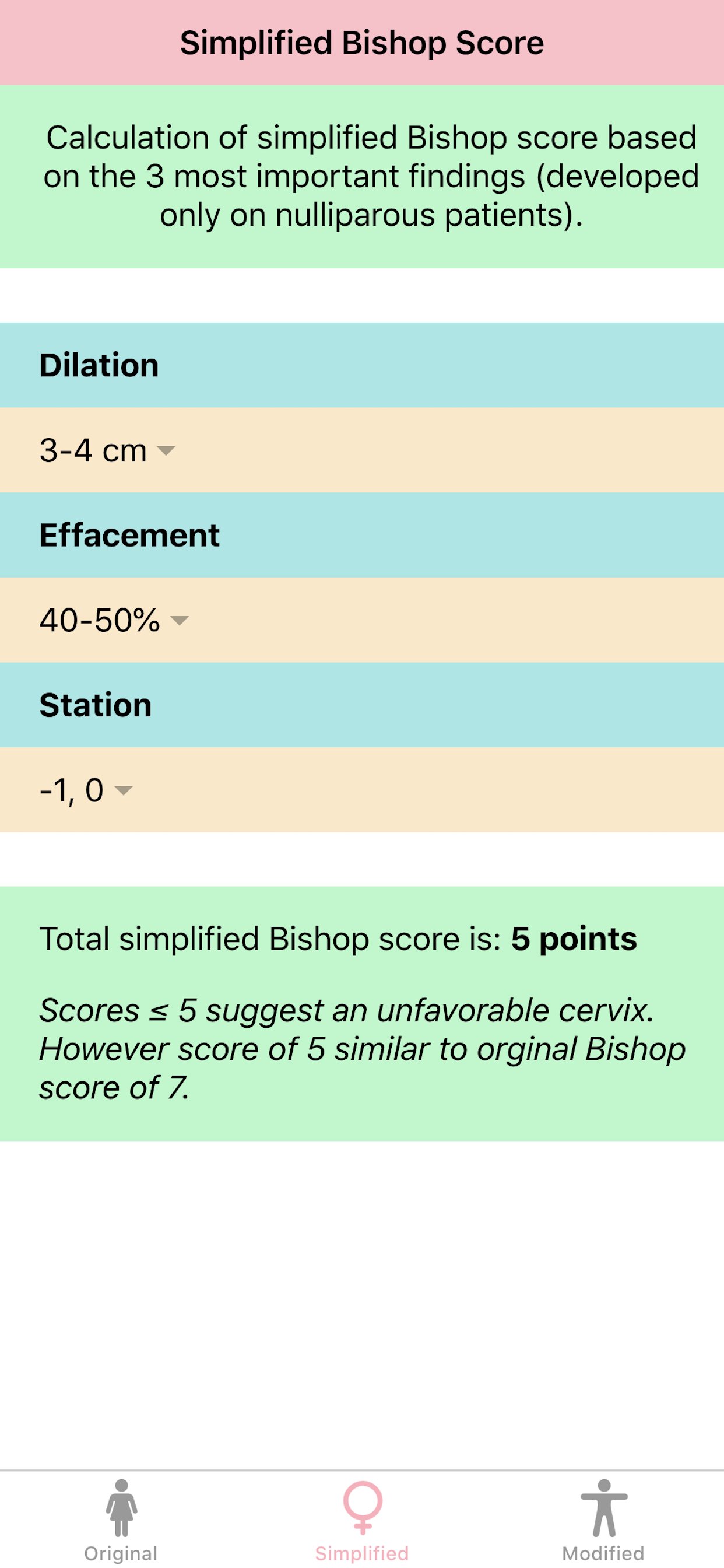 Bishop Score Calculator APK للاندرويد تنزيل
