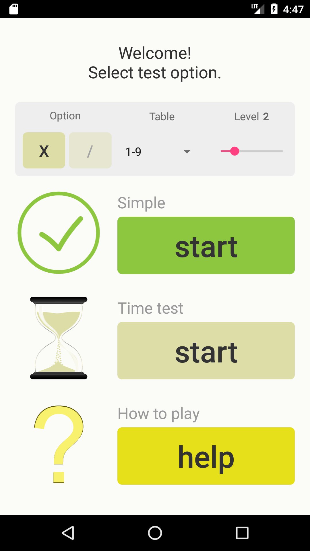 Math Mult Test Game (* and /) APK for Android Download