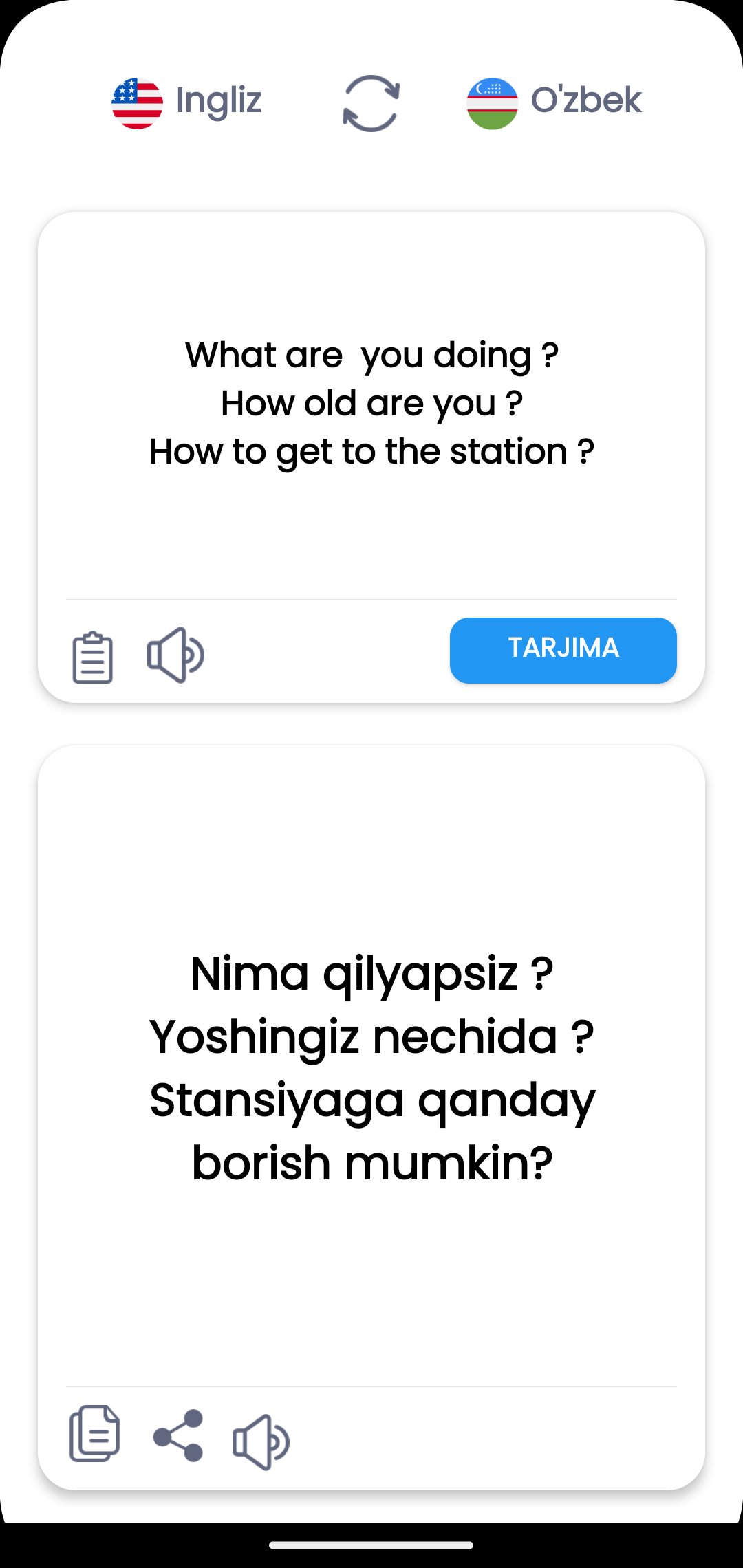 Inglizcha O'zbek tarjimon APK for Android Download