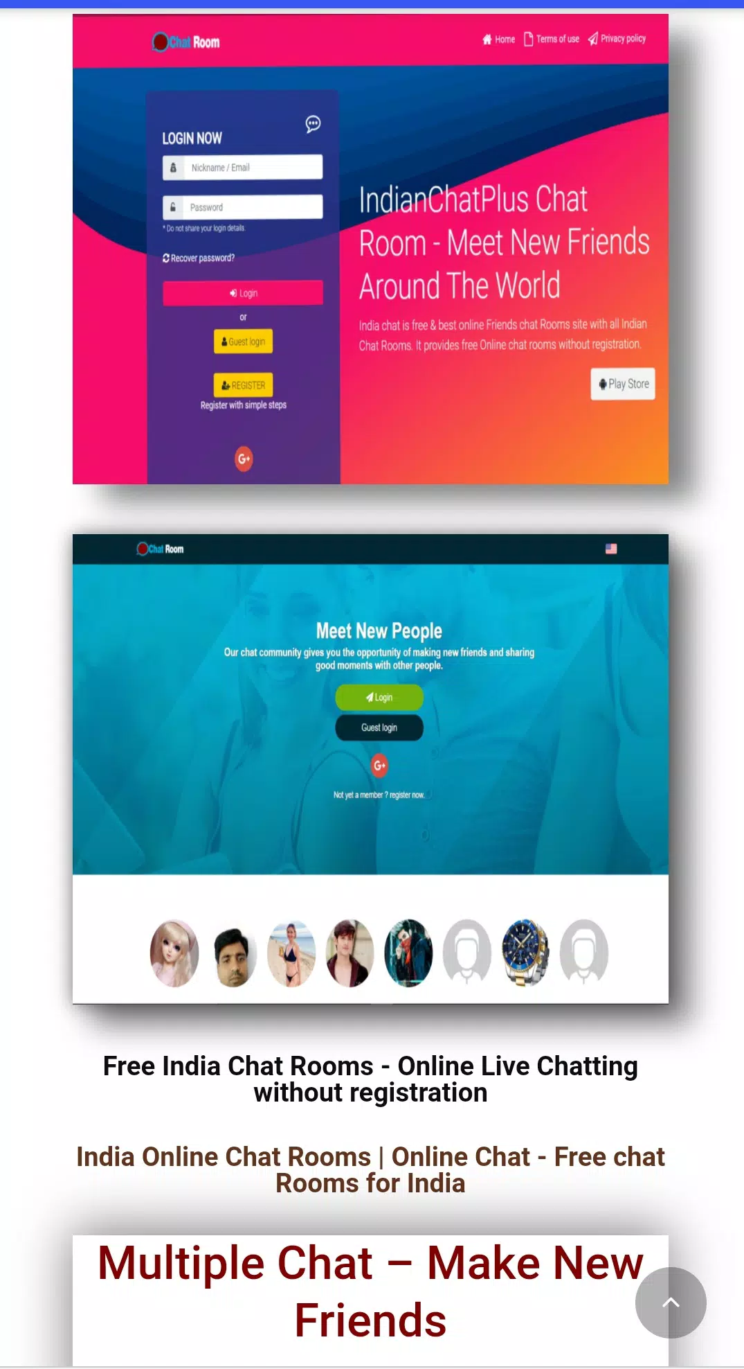 Indian Chat Rooms Without Registration