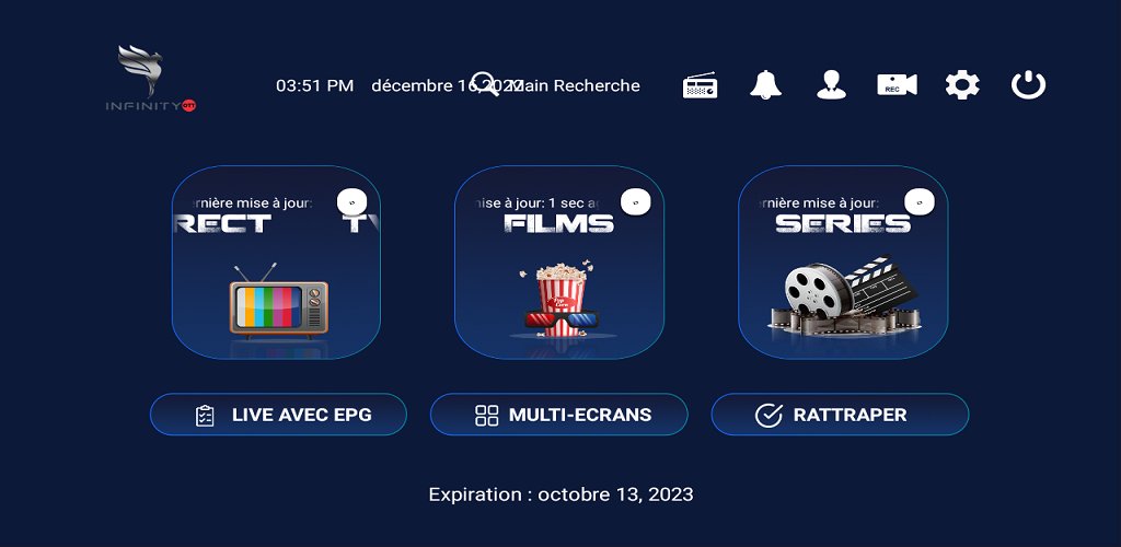 INFINITY OTT PLAYER APK pour Android Télécharger