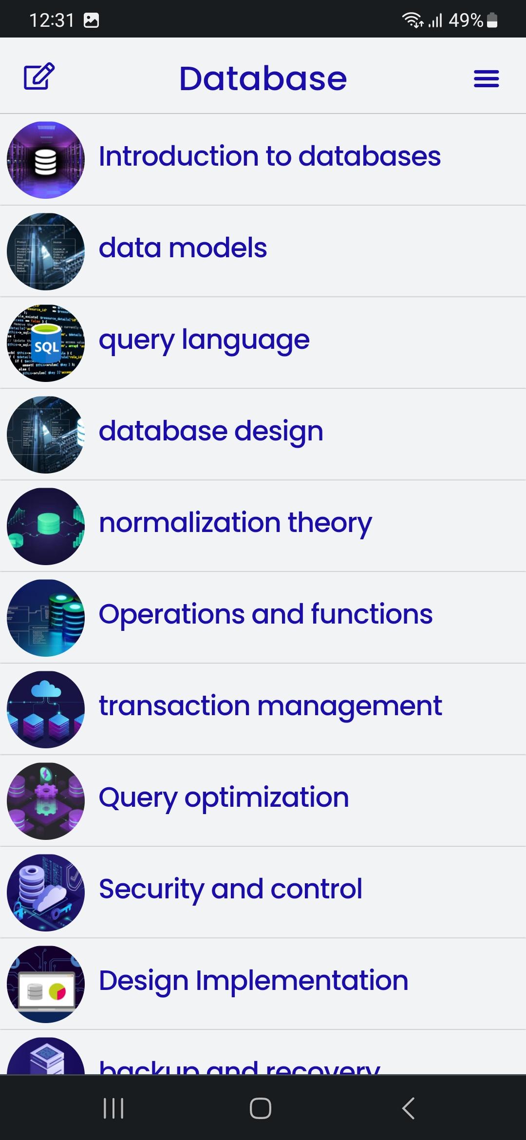 Database Course Apk For Android Download