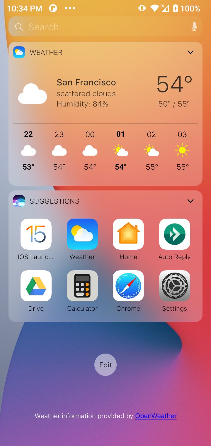 X Launcher IOS15 APK for Android Download