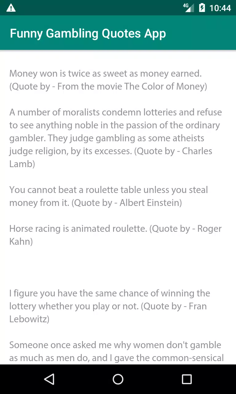 Gambling Funny Quotes