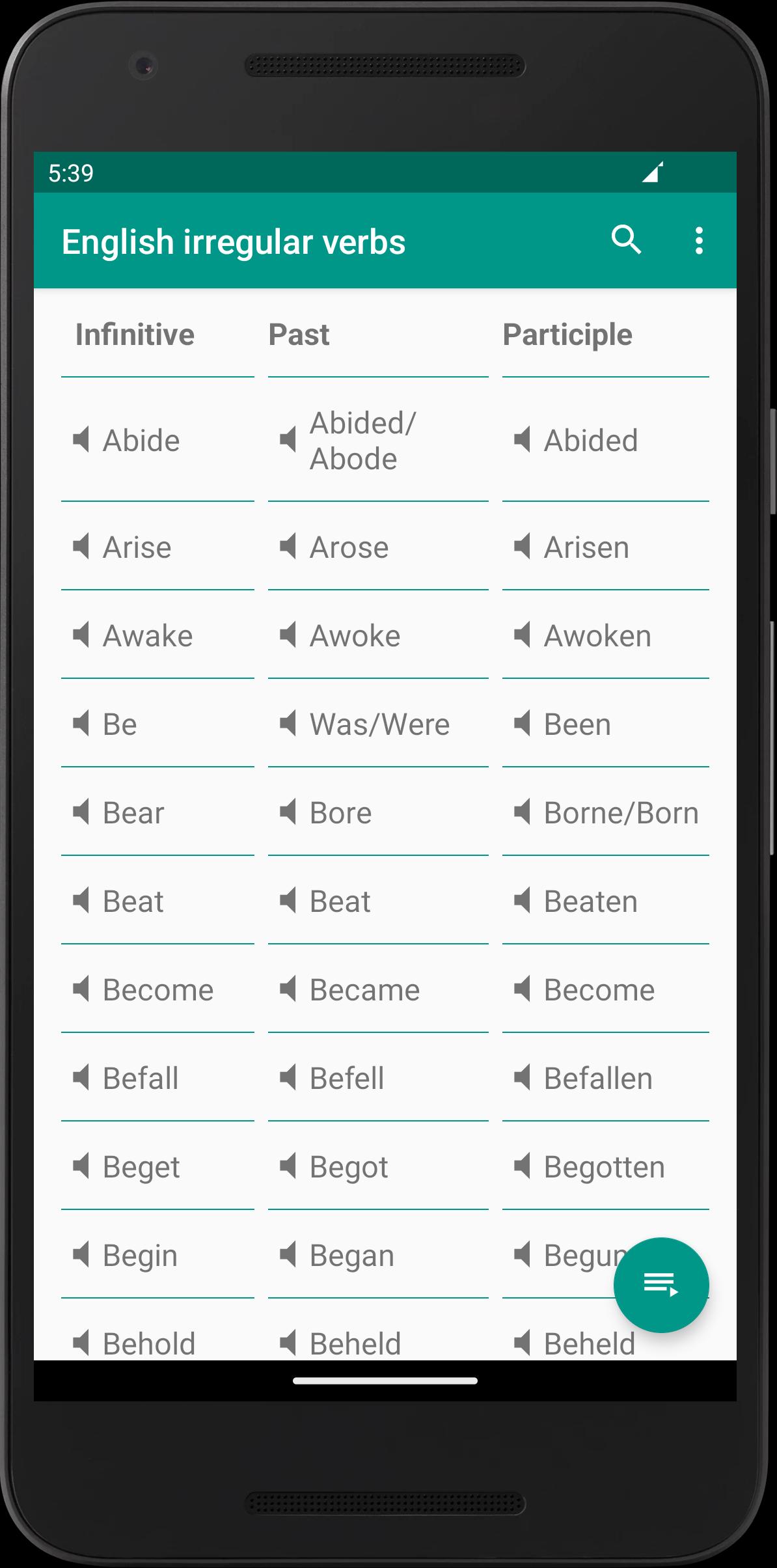 English Irregular Verbs APK Download for Android - Latest Version English Irregular Verbs APK Download for Android - Latest Version